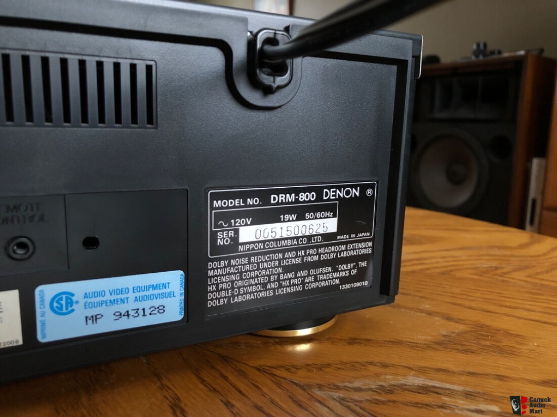1990 Denon DRM-800 Top of the Line 3 Head Tape deck Photo #2529024 ...