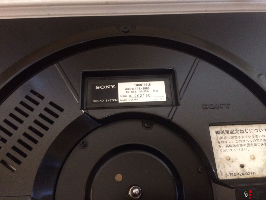 Sony TTS-8000 High End turntable Photo #2529306 - Aussie Audio Mart