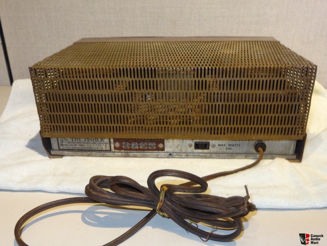 Fisher CA40 mono tube integrated amp 6BQ5 parts unit Photo #2530007 ...