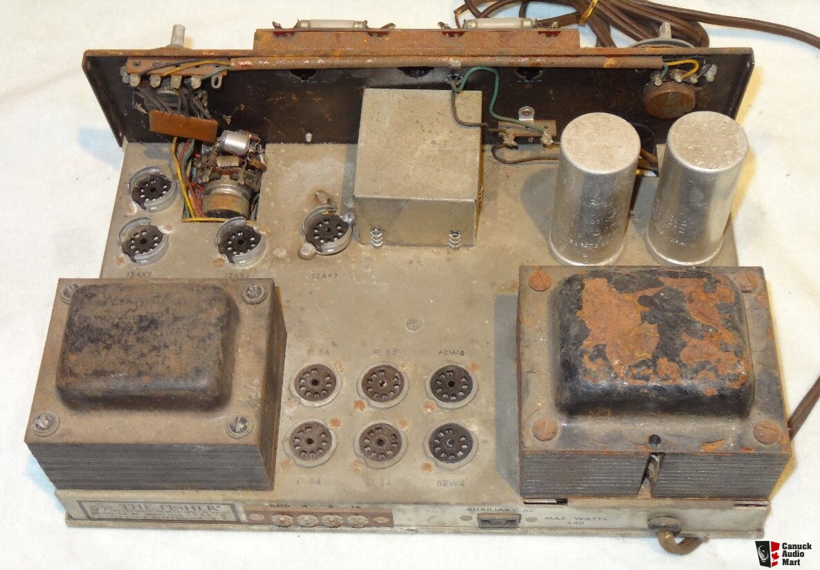 Fisher CA40 mono tube integrated amp 6BQ5 parts unit Photo #2530004 ...