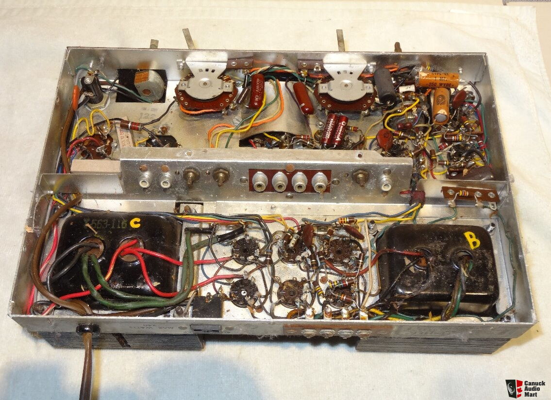 Fisher CA40 mono tube integrated amp 6BQ5 parts unit Photo #2530007 ...