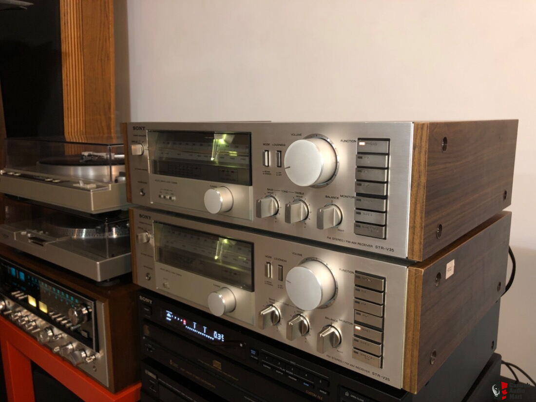 Serviced 1980 SONY STR-V25 featuring DC power amplifier and acute servo ...