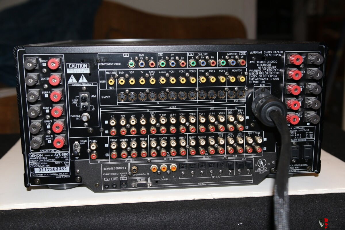Denon AVR-5800 AV Surround Receiver Amplifier Photo #2540169 - Aussie ...