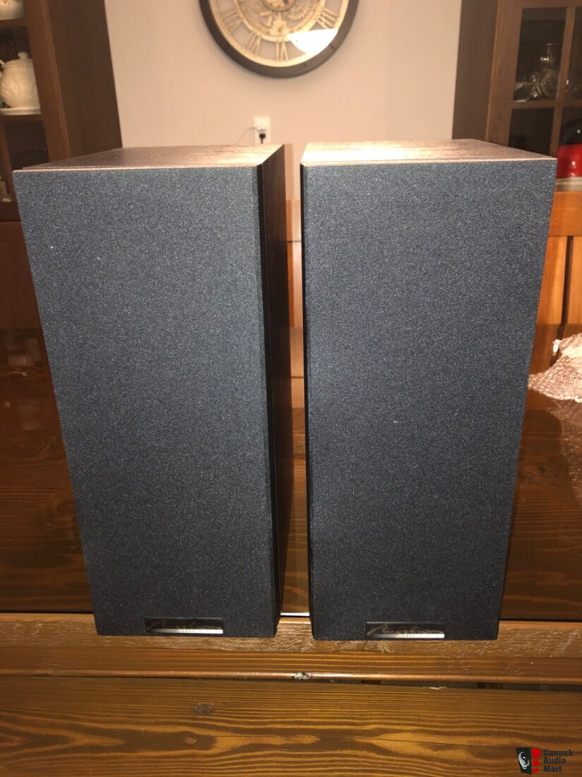 Angstrom main and rear and centre speaker with stands and a Miraga OMNI ...
