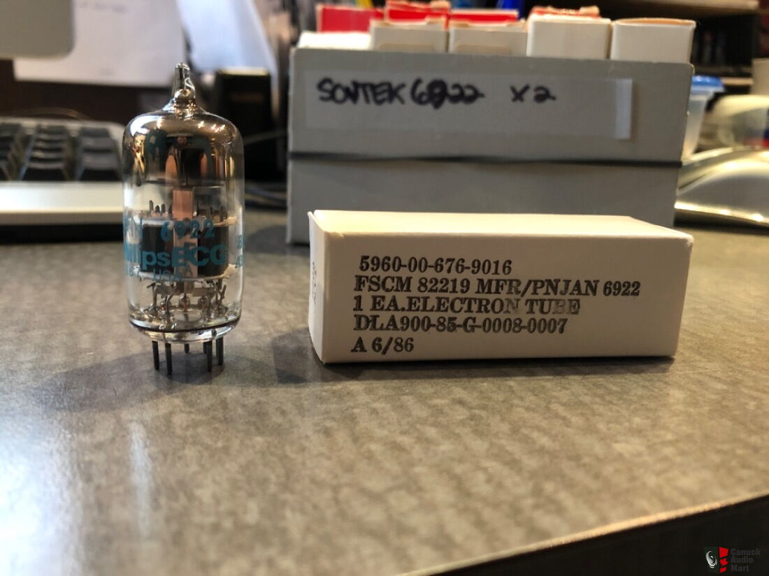 NOS 6922 Tubes (JAN Philips/Sovtek/Philips SQ) Many Available Dealer Ad ...