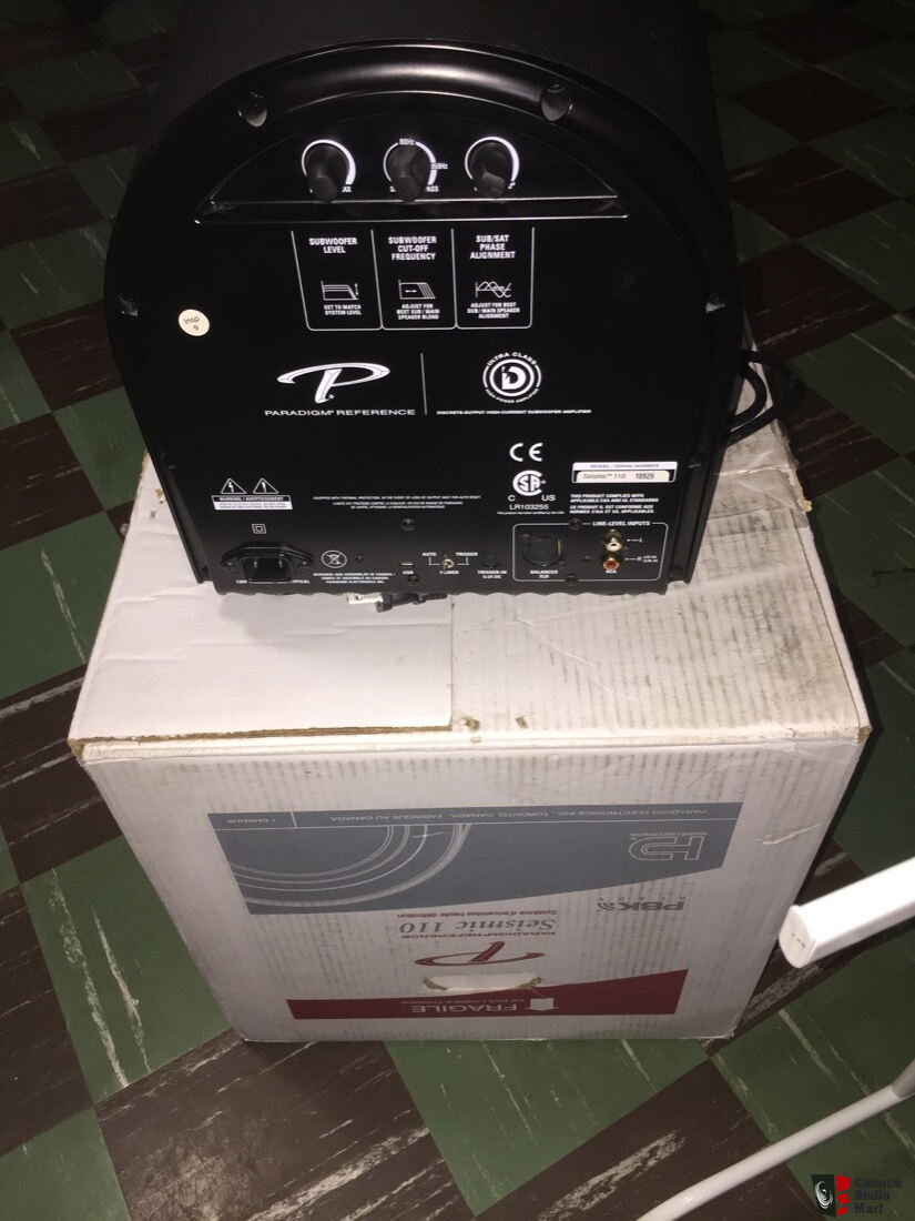 Paradigm Seismic 110 Sub in excellent condition For Sale - UK Audio Mart