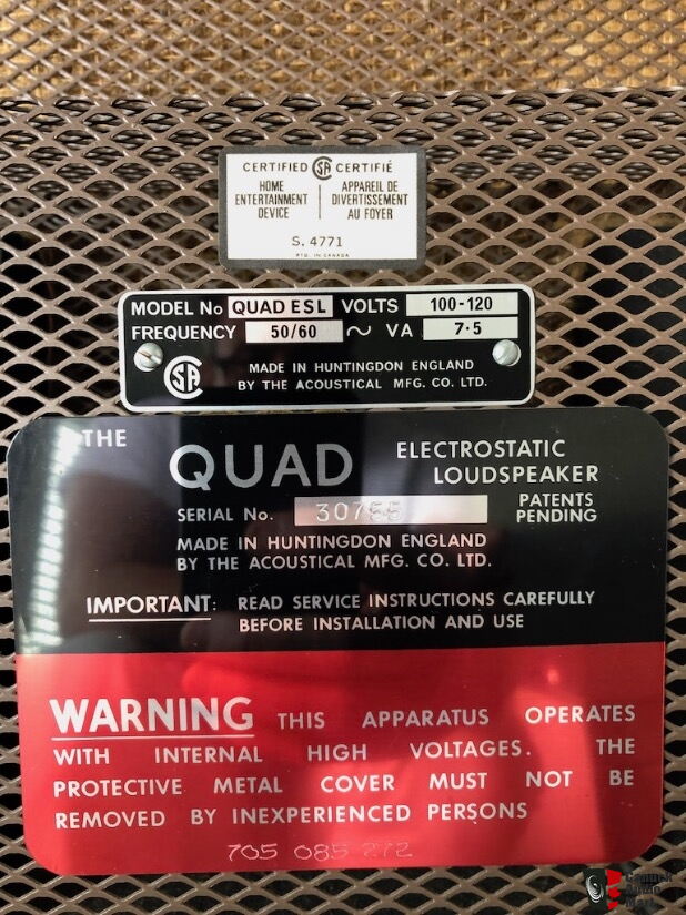 Quad ESL57 - Electrostatic Speakers Photo #2561156 - Canuck Audio Mart
