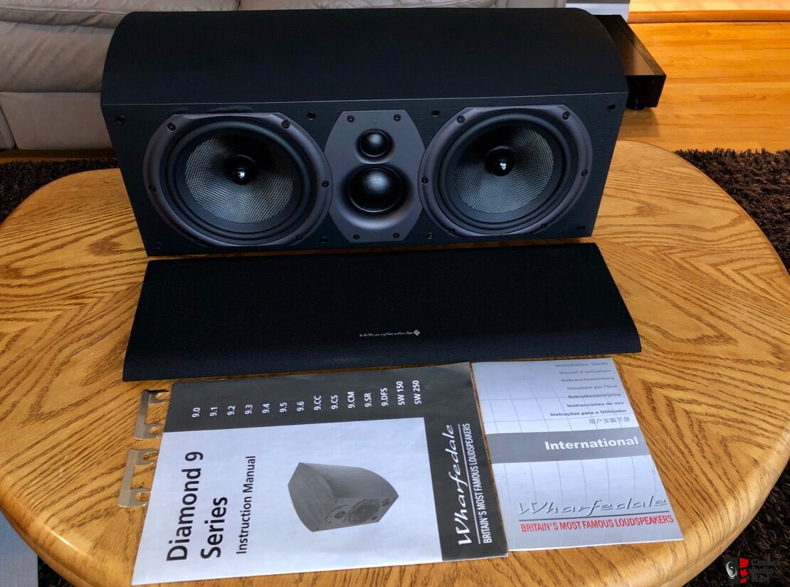 Wharfedale DIAMOND 9.CM Center Channel Speaker Giant Dual 6.5" Woofers ...