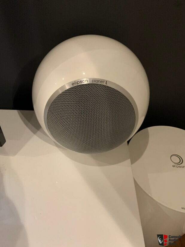 elipson Planet L - Gloss White Spherical Speakers and Planet Matching ...