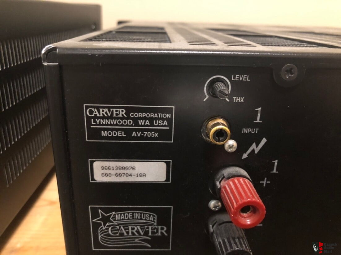 Carver Carver Premiere Carver Premiere AV-705x Five Channel Power ...
