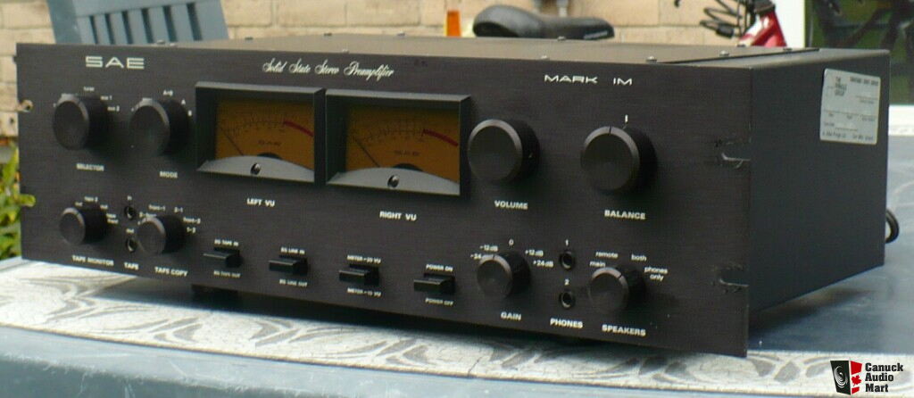 ***SOLD TO ROD***SAE MARK 1M PRE AMP BLACK TOP OF THE LINE THERE WAS NO ...