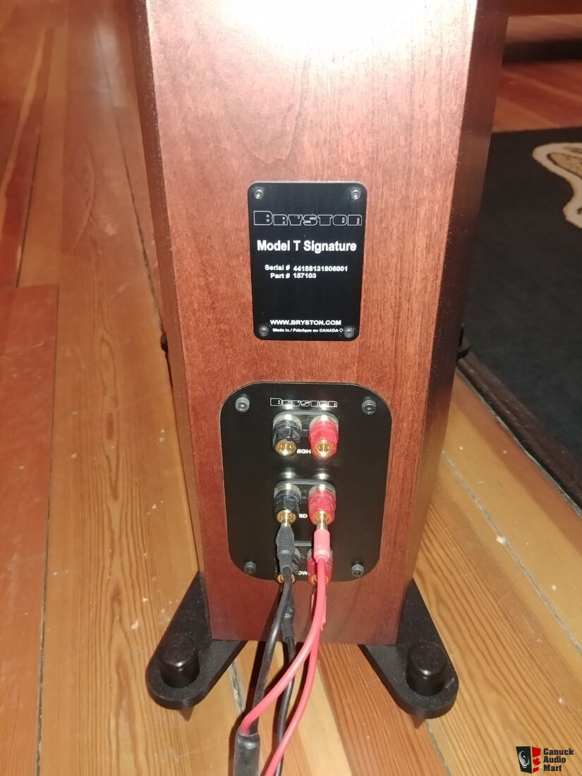 Bryston Model T Active Loudspeakers Boston Cherry Finish + XL ...