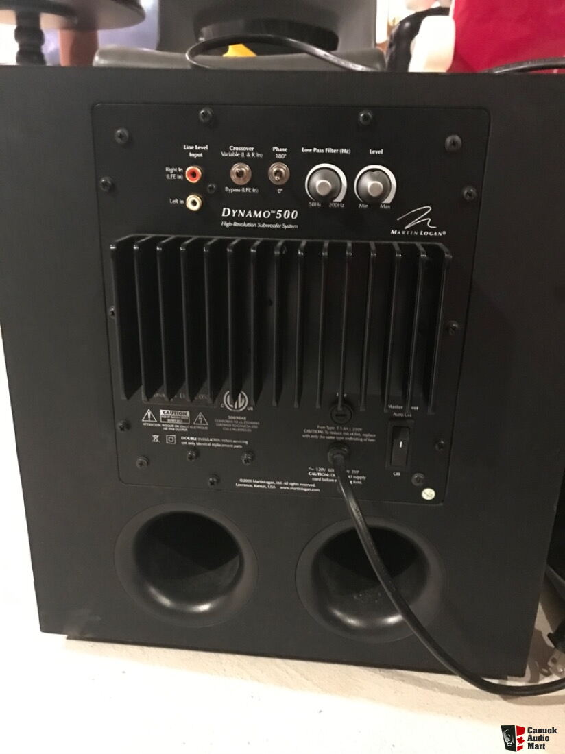 MartinLogan Dynamo 500 Photo #2586880 - Canuck Audio Mart