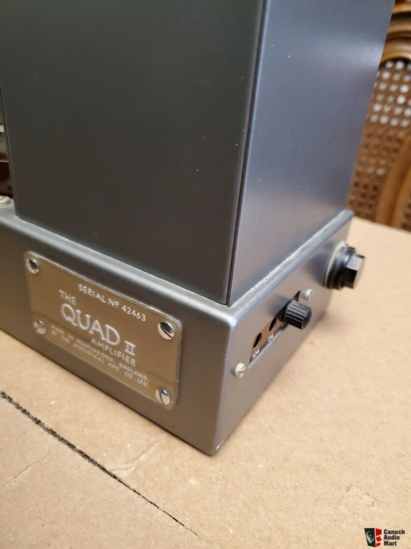 Quad ll Tube Mono Block's Power Amp For Sale - Canuck Audio Mart
