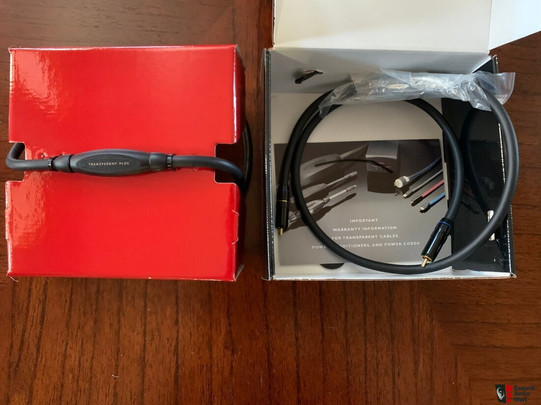 Transparent Audio MusicLink Plus-1Meter RCA Cable/Gen5 (PSE1M) NEW IN ...