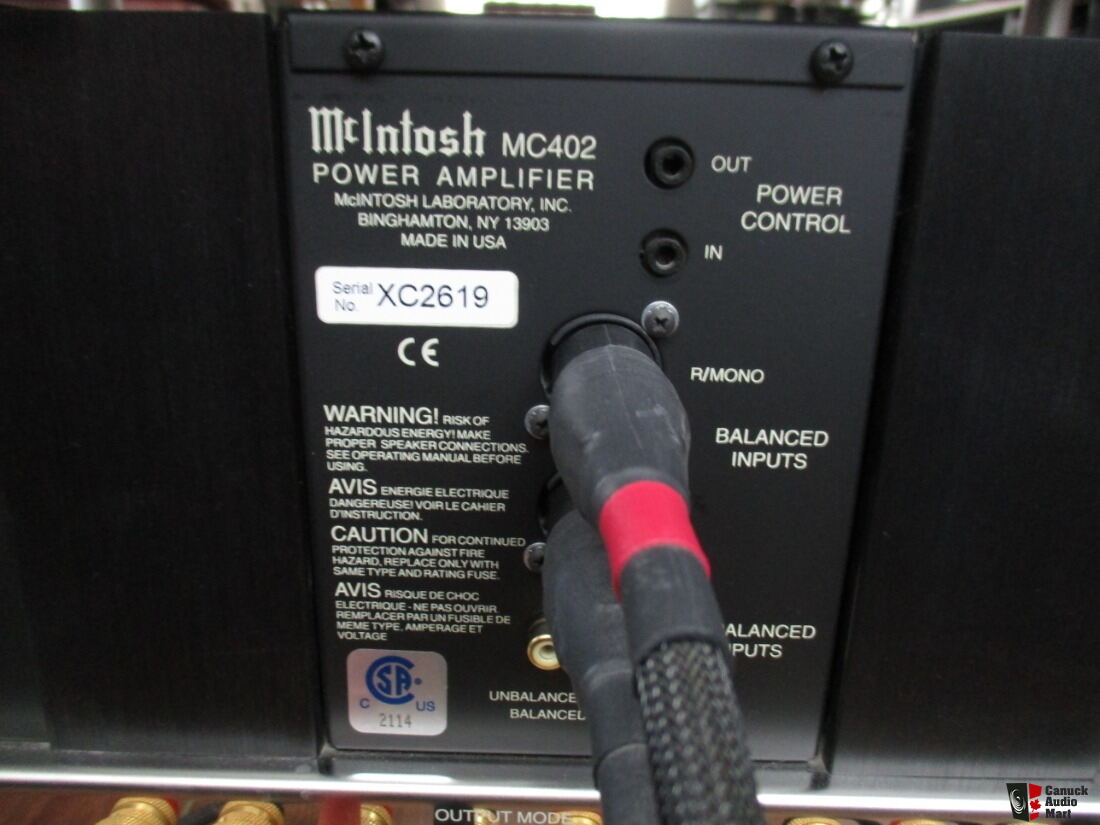 McIntosh MC402 power amplifier Photo #2599054 - US Audio Mart