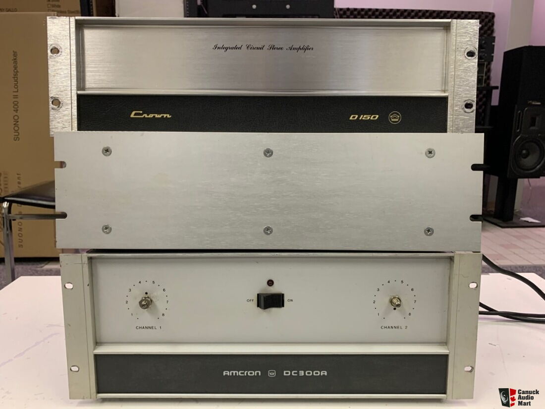Crown amps ( three of them )2x DC150 1x DC 300A Photo #2599861 - US ...