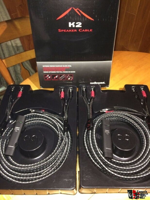 Audioquest K2 Speaker Cables 2.5m or 8.2 feet Photo #2347065 - Canuck ...