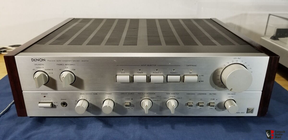 Denon PMA-950 class A, Circa 1981, Rosewood, Refurb, etc Photo #2616910 ...