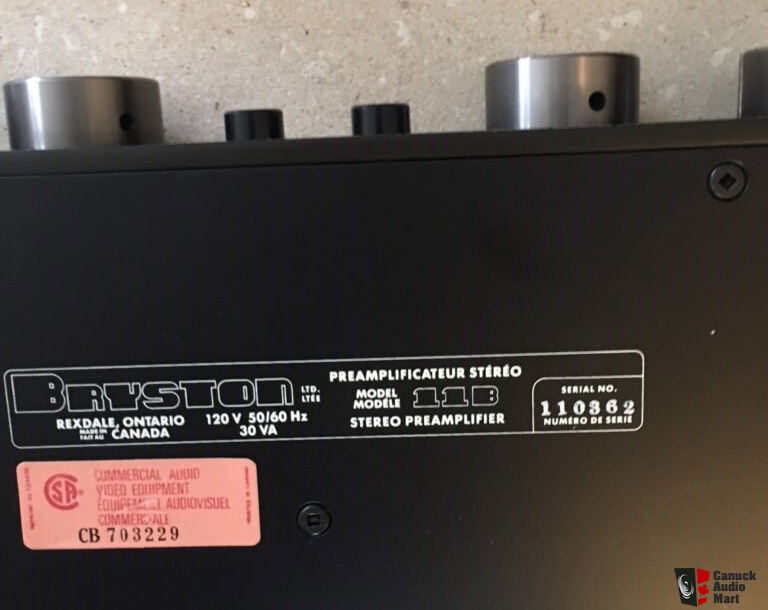 Bryston 11B Pre Amplifier for sale Photo #2620557 - UK Audio Mart