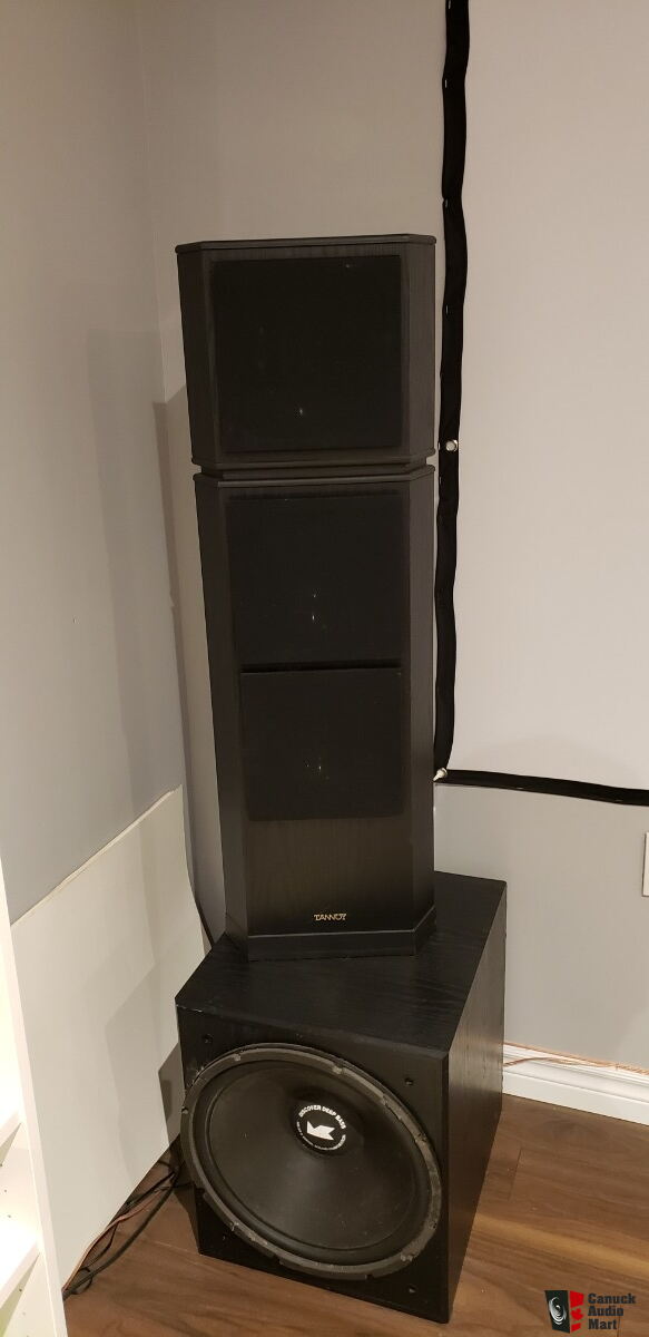 Two pairs* Tannoy 615 Towers and a Single Tannoy 609 with stand Photo ...
