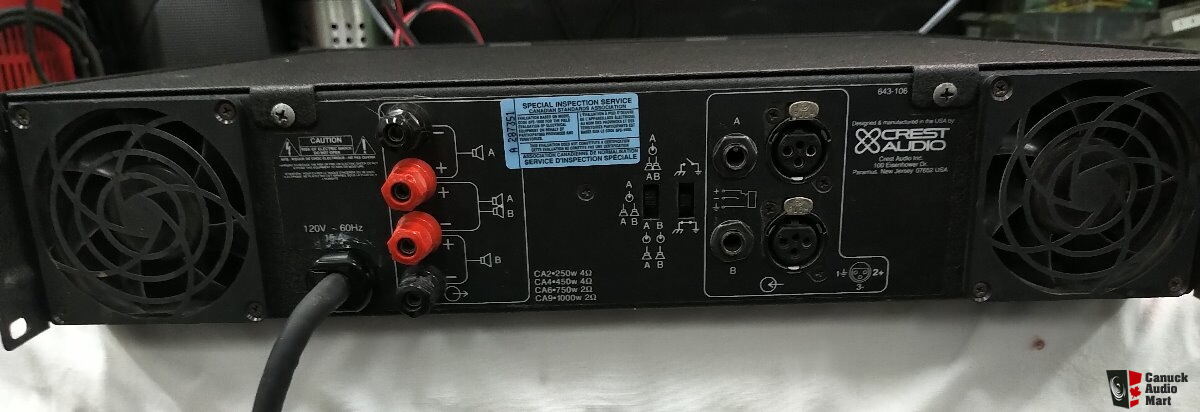 Crest Audio Professional Power Amplifier CA 9 Photo #2631800 - Canuck ...
