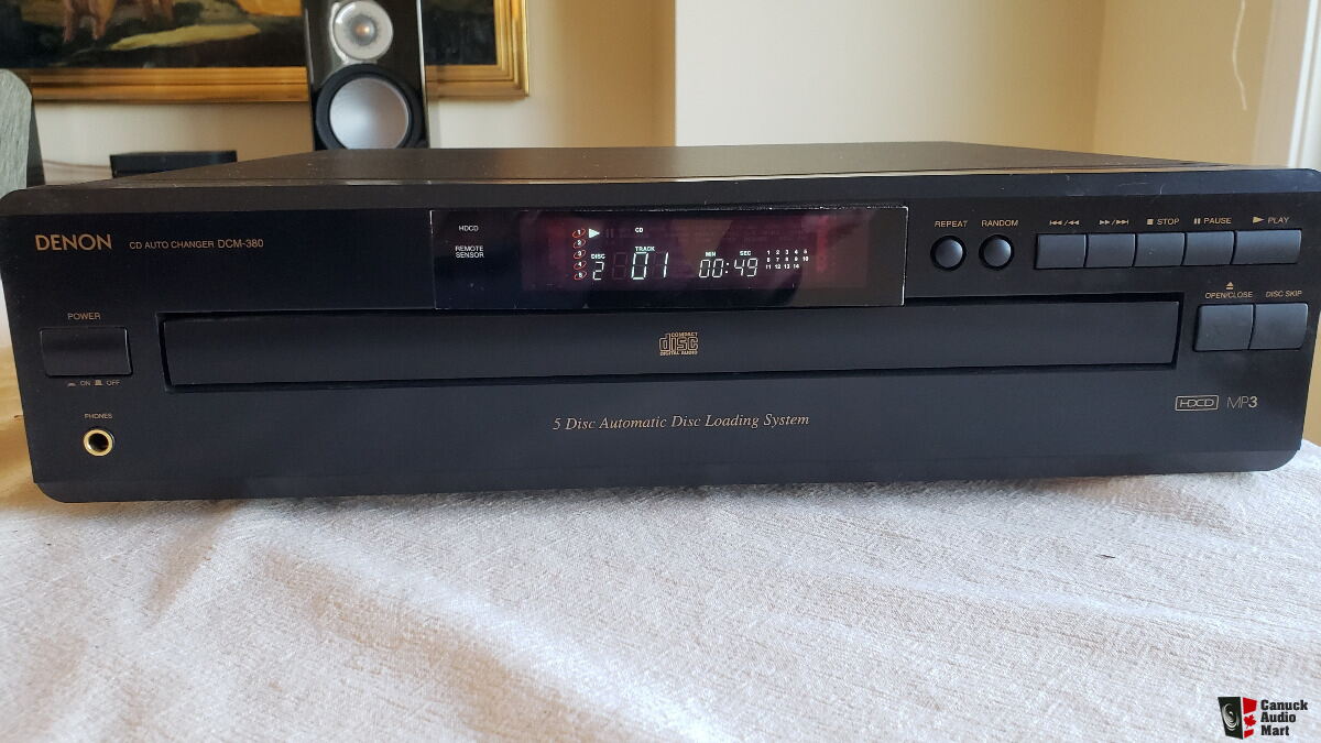 Denon DCM-380 5-disc cd/mp3 changer w/HDCD For Sale - Canuck Audio Mart