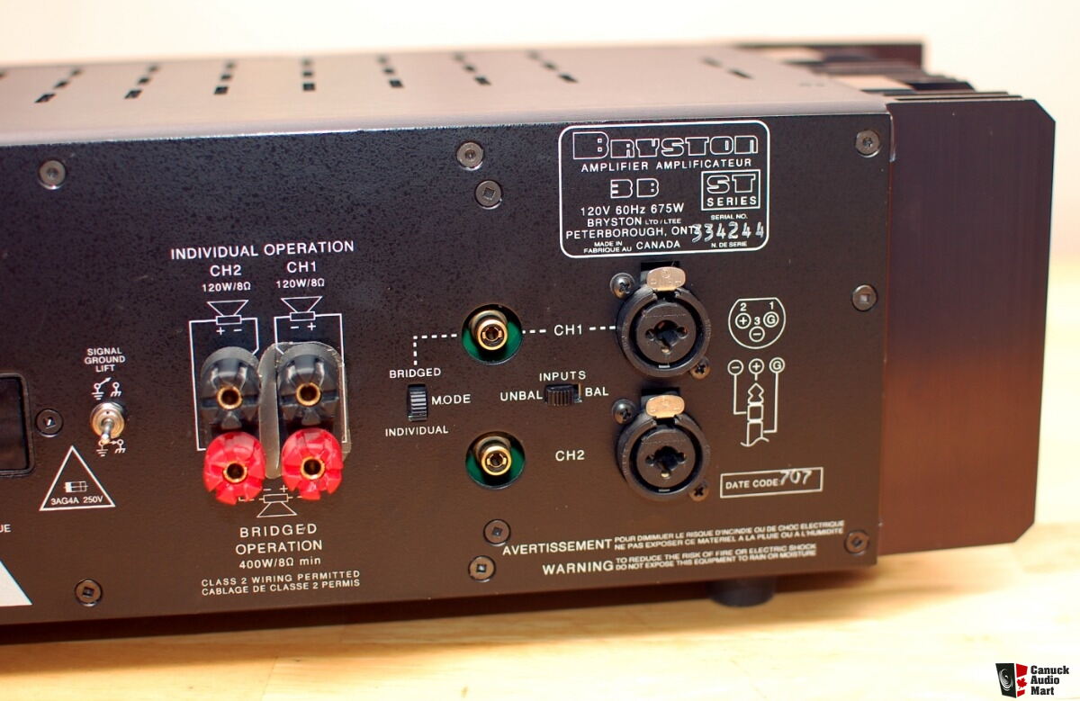 Bryston 3B ST power amplifier Photo #2633952 - UK Audio Mart