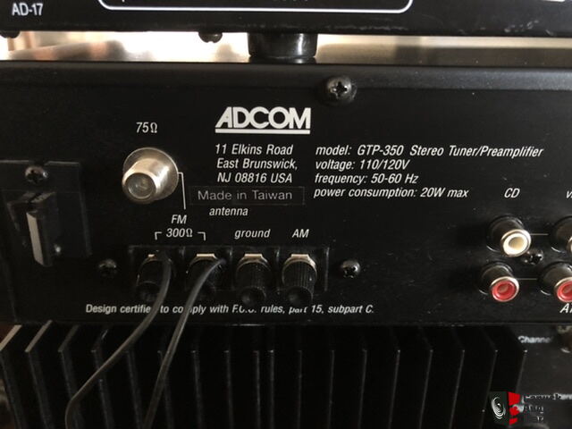 Adcom GFA-555, GTP-350 and ACE-515 package GUC! Photo #2638211 - Canuck ...