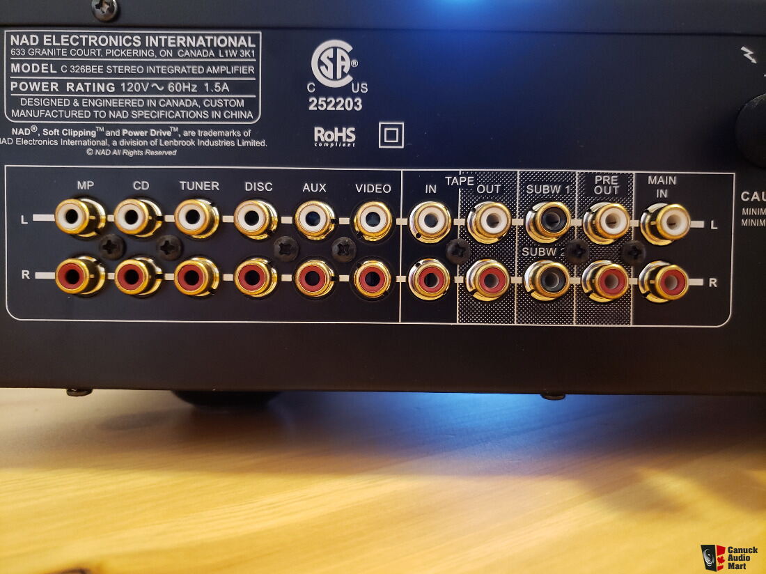 NAD C326BEE Integrated Amplifier Photo 2649349 Canuck Audio Mart