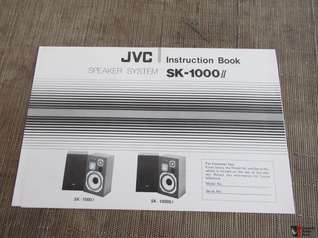 JVC SK-1000 MK II one speaker new in box woofer need to be re-foamed ...