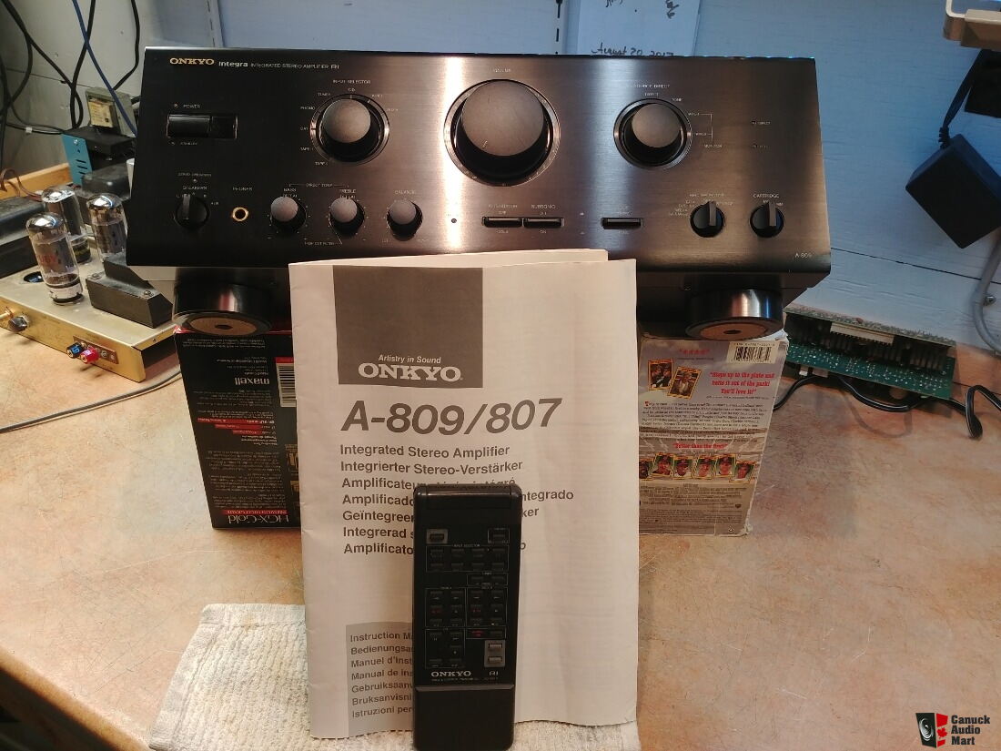 Onkyo Integra A809 Integrated Amp / Just Serviced (By Tweakjunkie ...