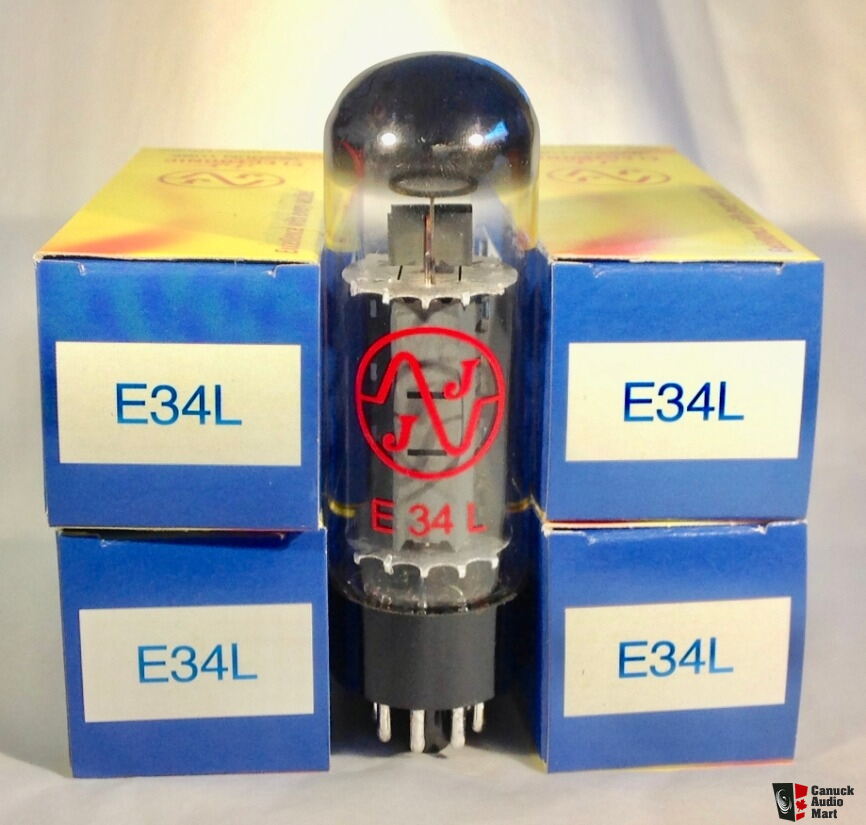 Matching Quad of JJ EL34L Power Output Tubes For Sale - Canuck Audio Mart