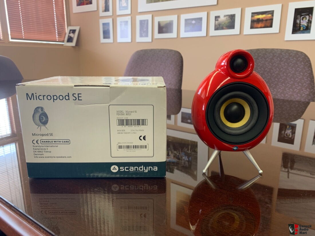 Scandyna Micropod SE in Red For Sale - Canuck Audio Mart