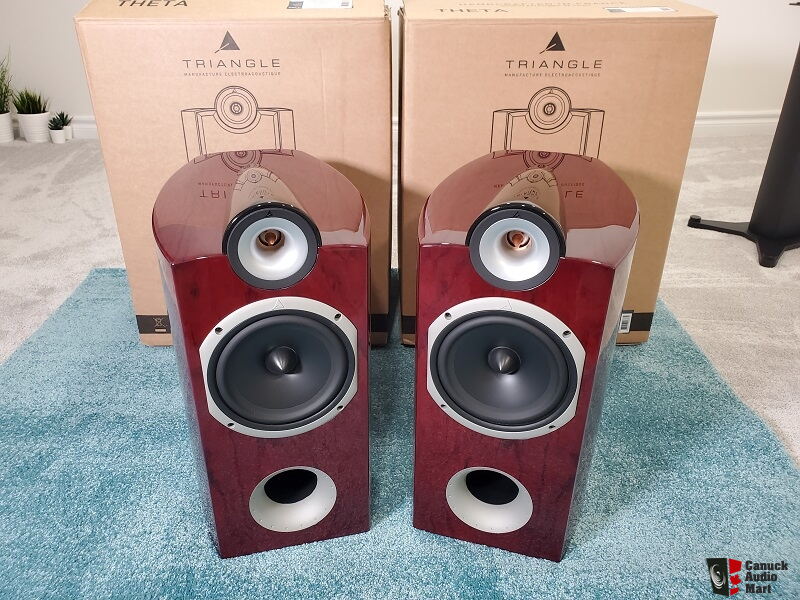Triangle Signature Theta Bookshlef Speakers in Mahogany Finish Photo ...