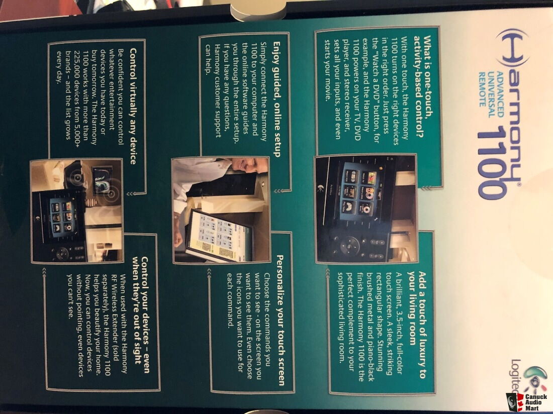 Harmony 1100 Advanced Universal Touch Screen Remote Photo #2676337 - UK ...