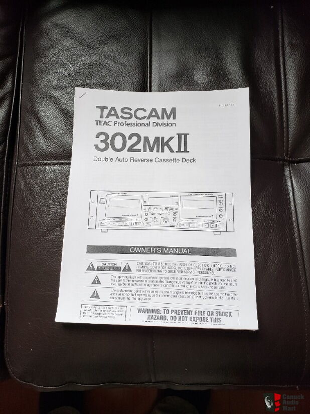 Tascam 302 MK II Professional Double Cassette Photo #2680269 - UK Audio ...