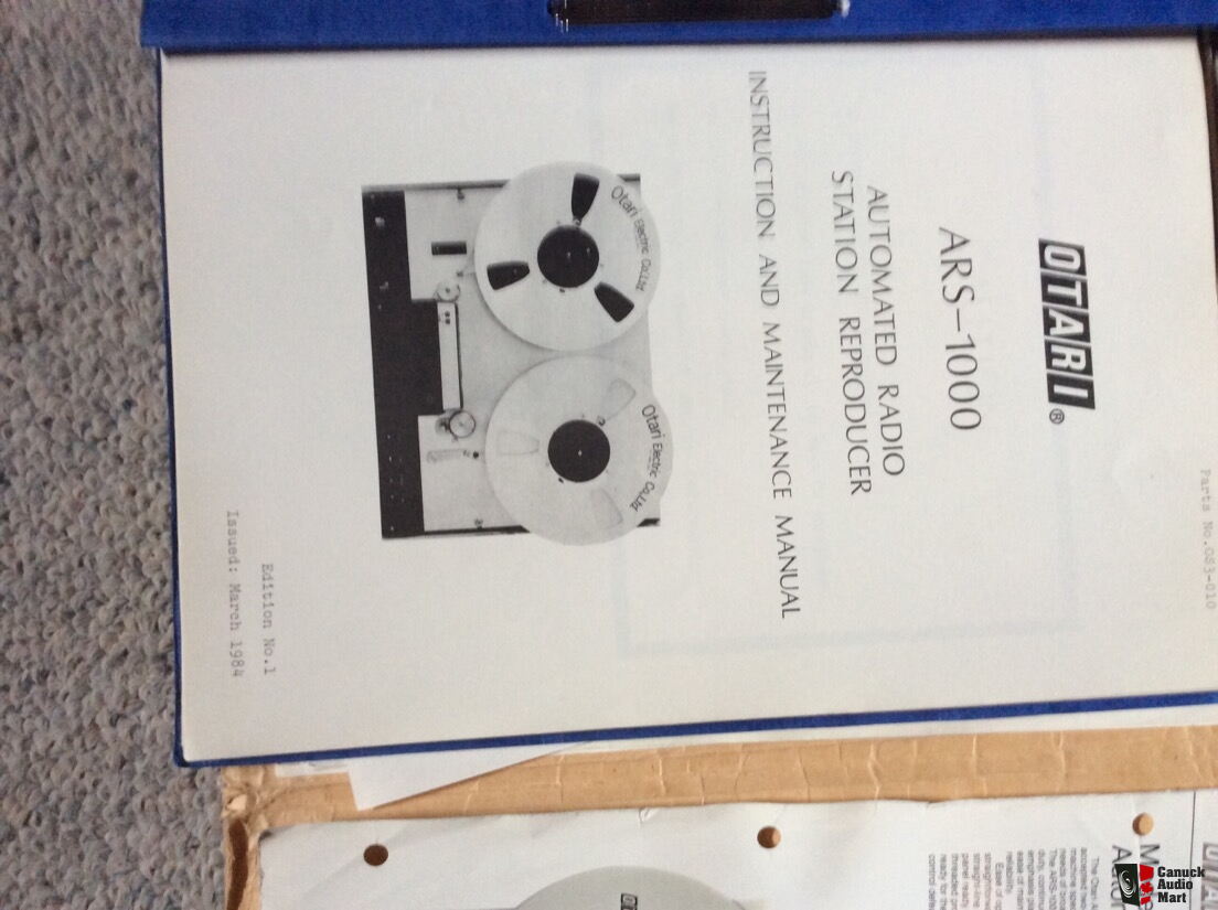 Two OTARI ARS-1000 reel to reel playback decks with logic controller ...