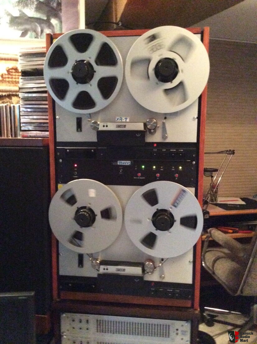 Two OTARI ARS-1000 reel to reel playback decks with logic controller ...