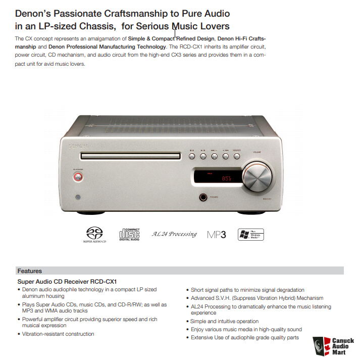Denon RCD-CX1 Photo #2693386 - Canuck Audio Mart