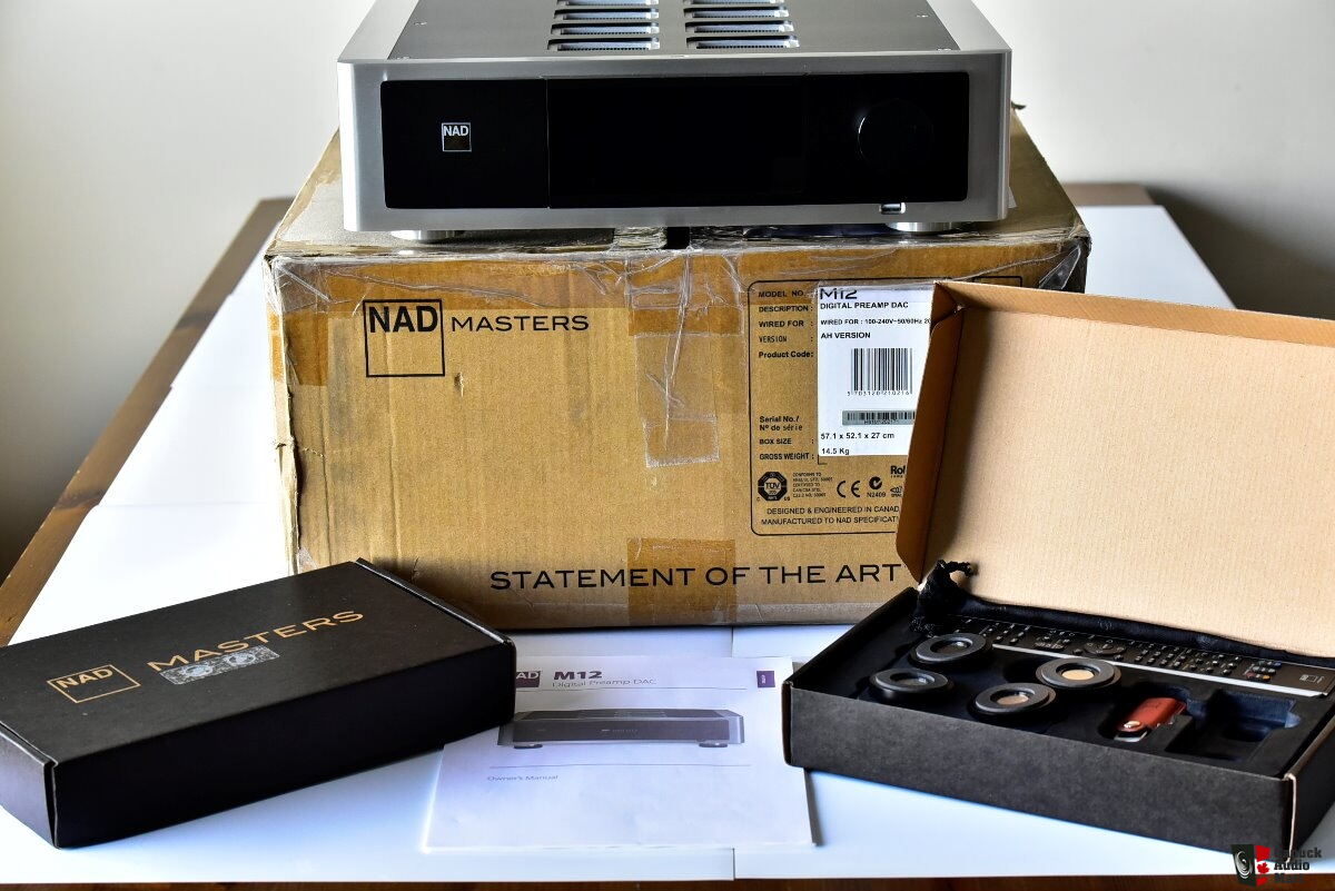 NAD M12 - Digital Preamp/DAC with BluOS Streaming Wi/Fi MDC Module ...