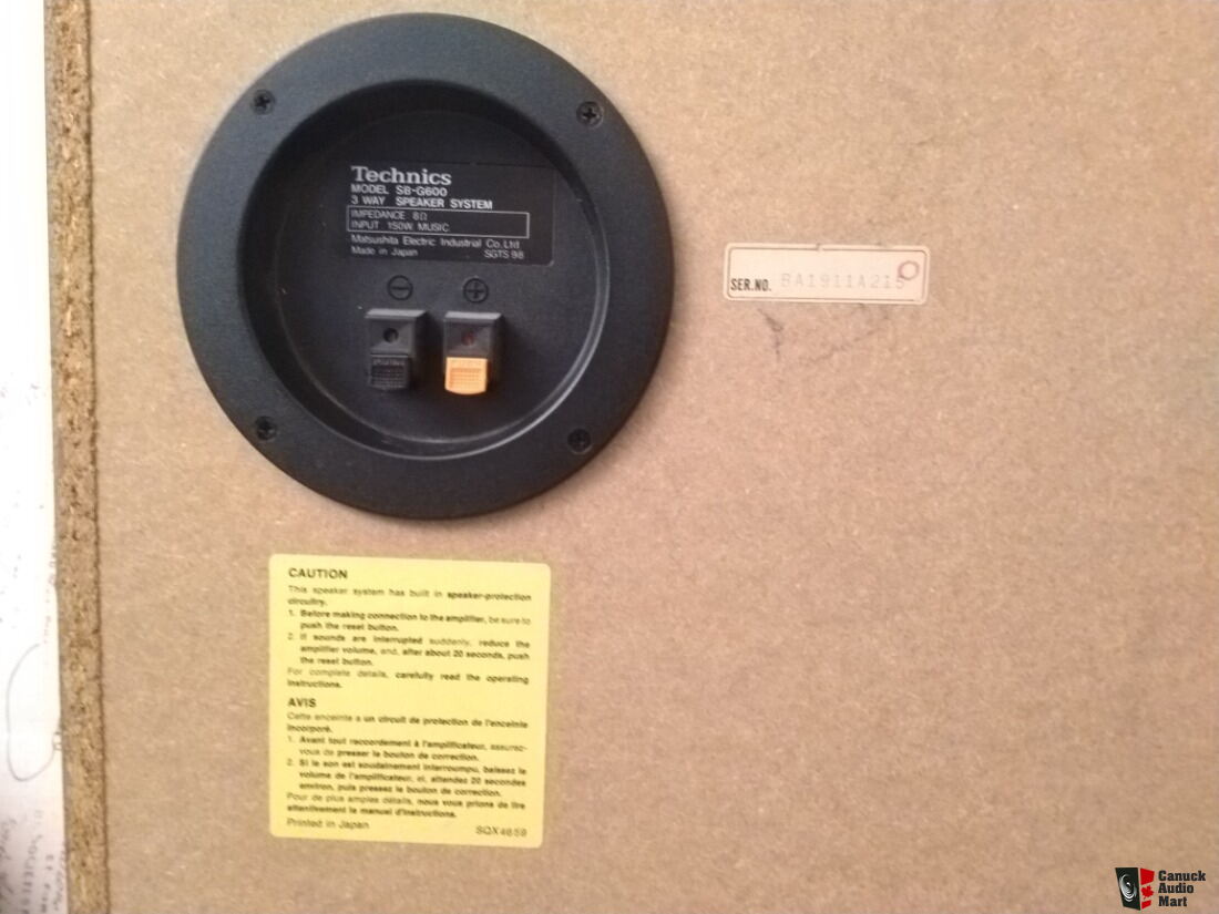 Technics SB-G600 3-way speaker system Photo #2695340 - US Audio Mart