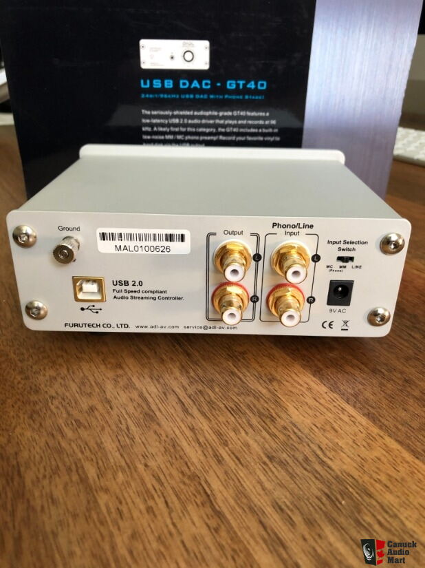 Furutech ADL-GT40 USB DAC with Phono Photo #2704133 - Canuck Audio Mart
