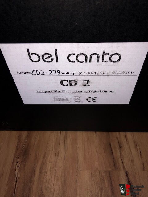 Bel Canto CD 2 Photo #2704876 - Canuck Audio Mart