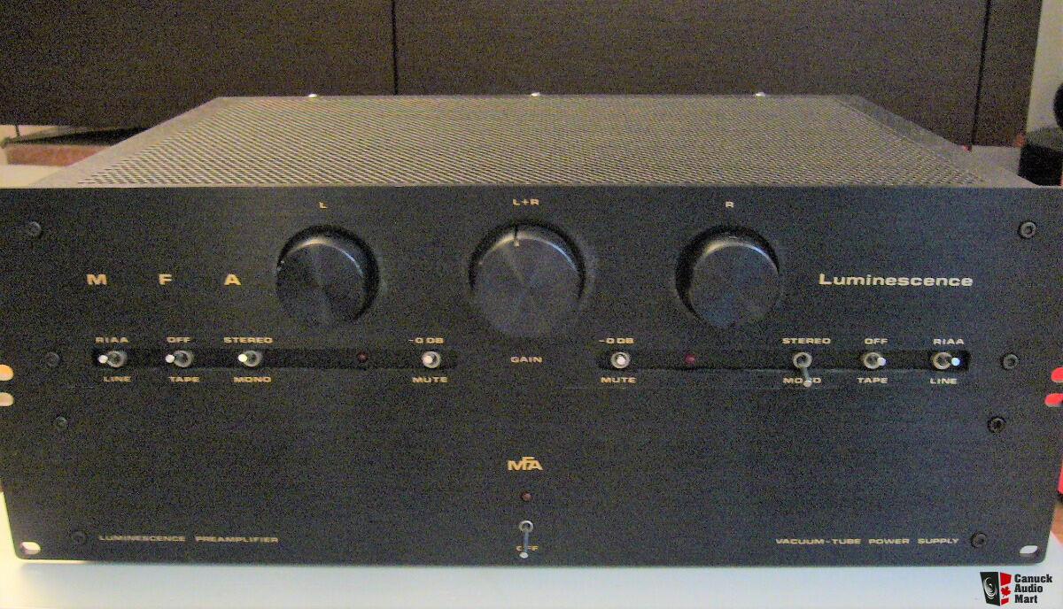 MFA Luminescence dual mono Tubes preamp with phono(PENDING) Photo ...