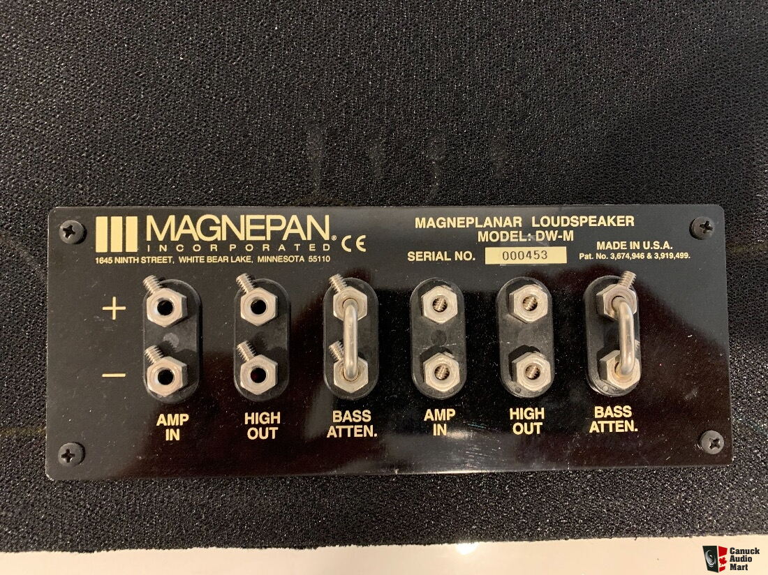 Magnepan DWM Bass Panel - Black on Black Photo #2711667 - US Audio Mart
