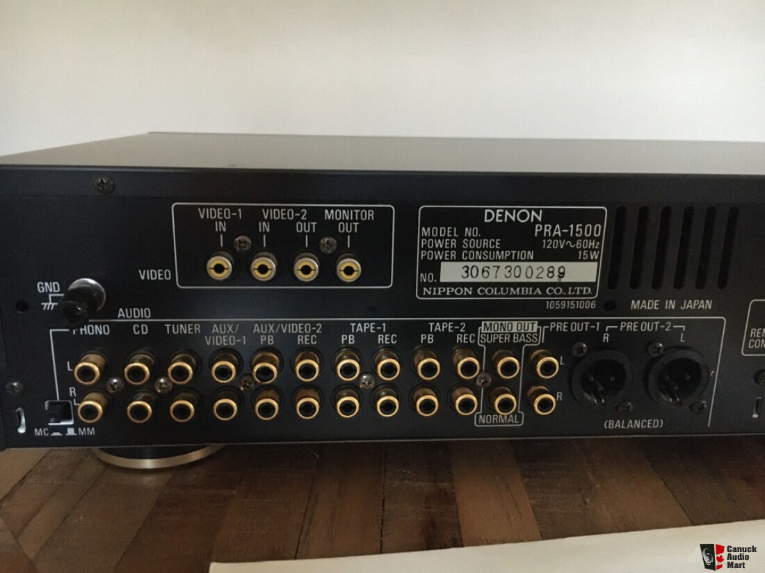 denon pra-1500 pre-amplifier pre-out balanced Photo #2712518 - Canuck ...