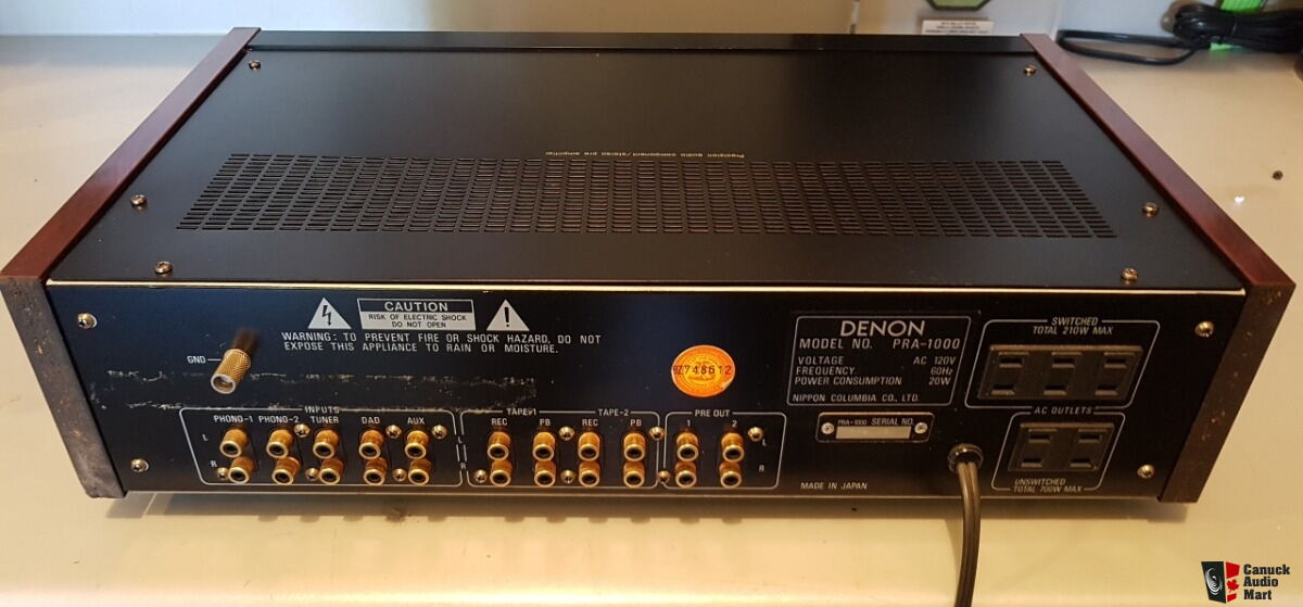 Denon PRA 1000 Preamp Photo #2721249 - Canuck Audio Mart