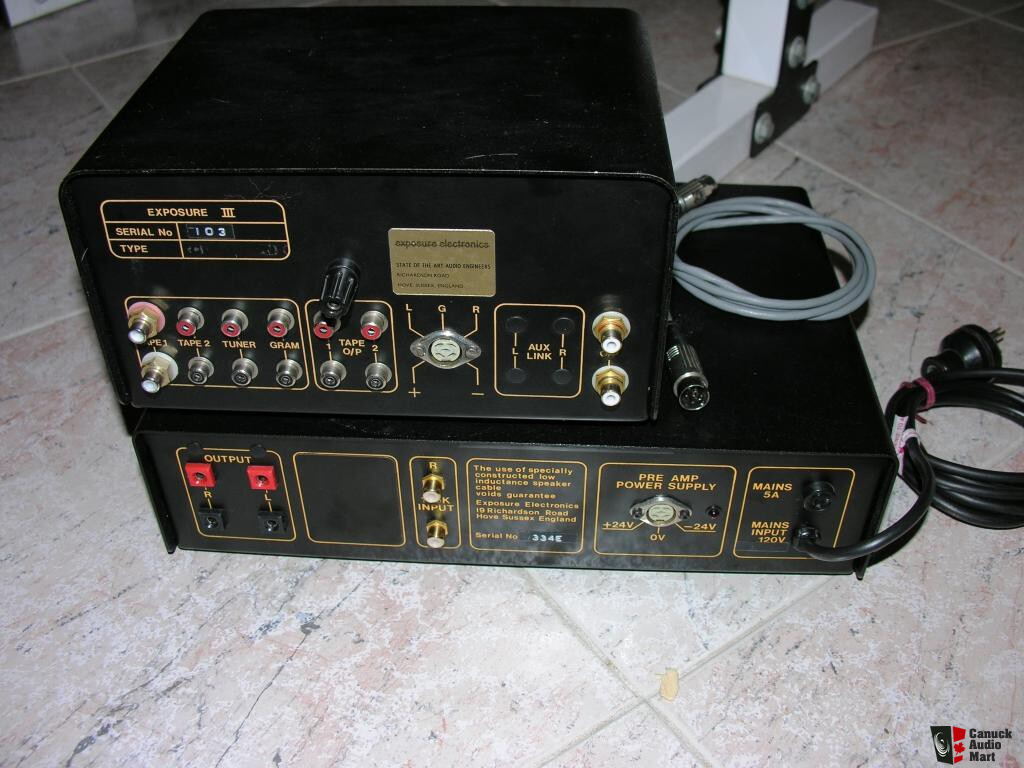 Exposure III preamp and Exposure VIII amplifier. Photo #272550 - Canuck ...
