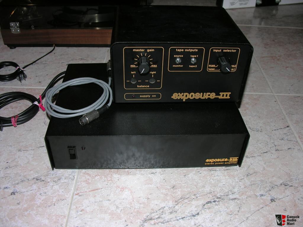 Exposure III preamp and Exposure VIII amplifier. Photo #272550 - Canuck ...